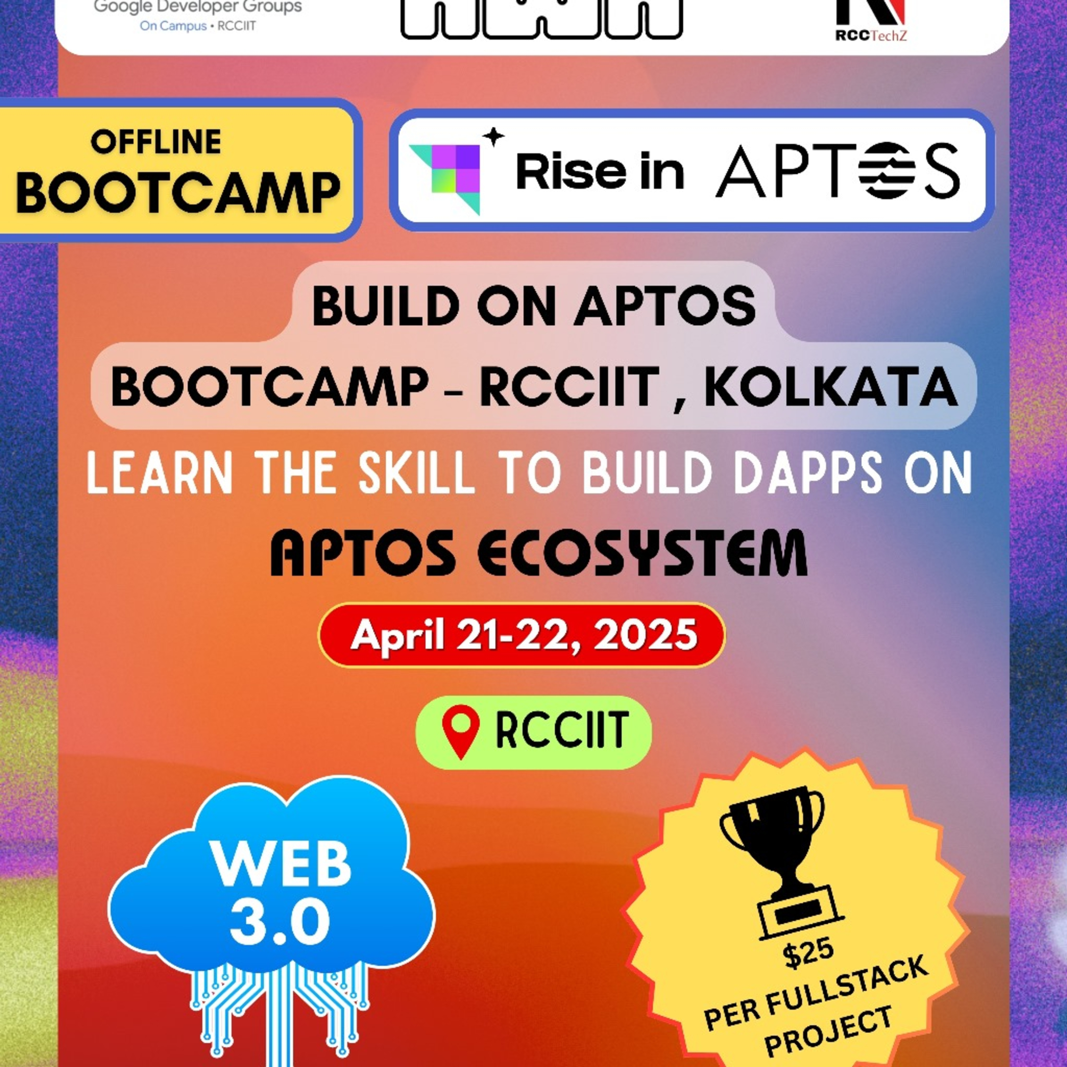 See Build on Aptos Offline Bootcamp and Win $25 Prize 💸 !!! at Google Developer Groups GDG on ...